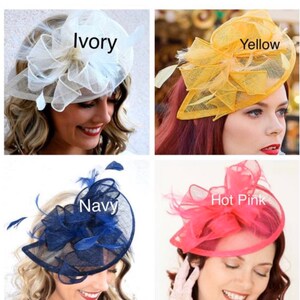 Royal Blue Fascinator, Tea Party Hat, Church Hat, Derby Hat, Fancy Hat ...