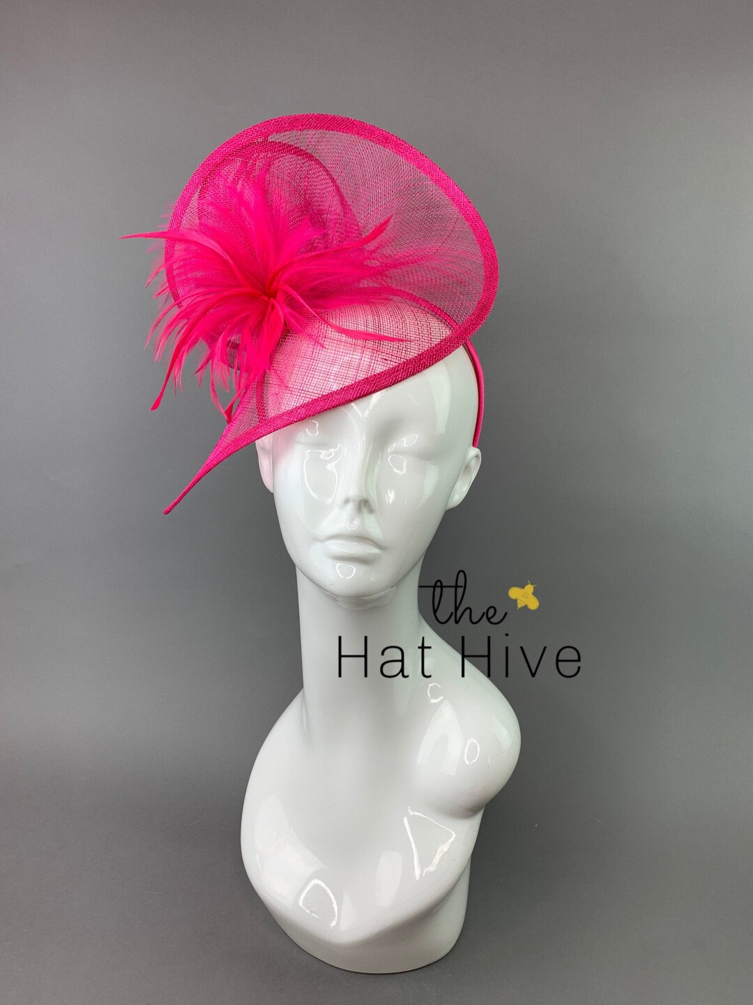 Fuschia Pink Fascinator, Womens Tea Party Hat, Church Hat, Derby Hat ...
