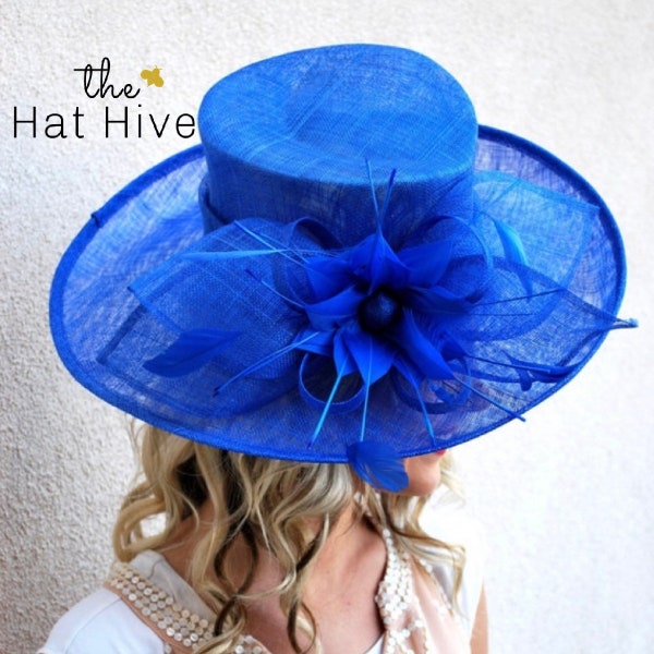 Royal Blue Church Hat - Etsy