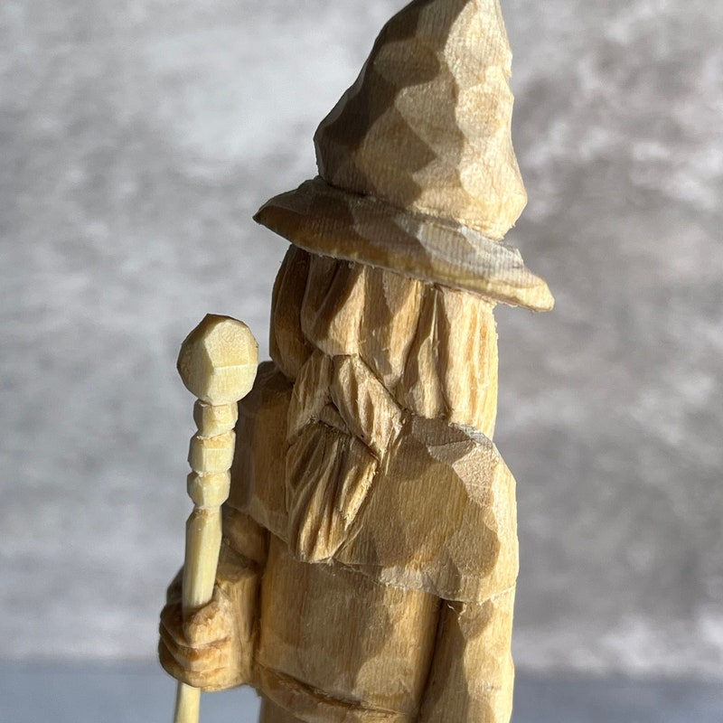 Hand Carved Wizard - Etsy