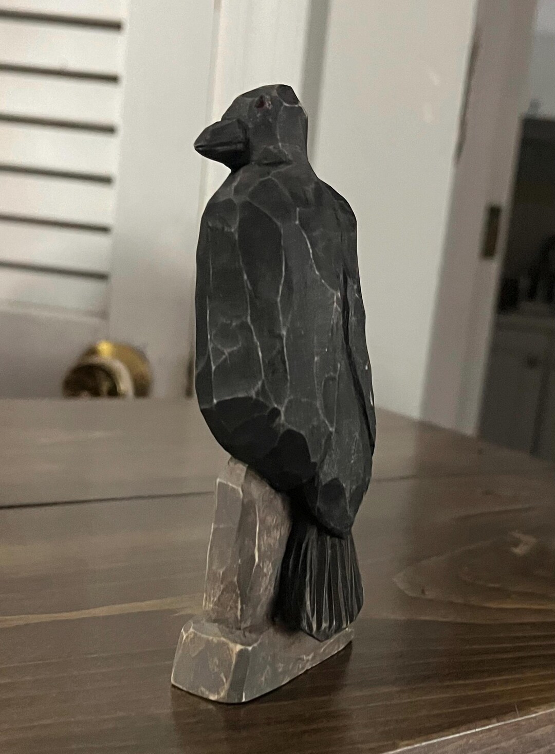 Handmade Crow Carving, Halloween Figures - Etsy