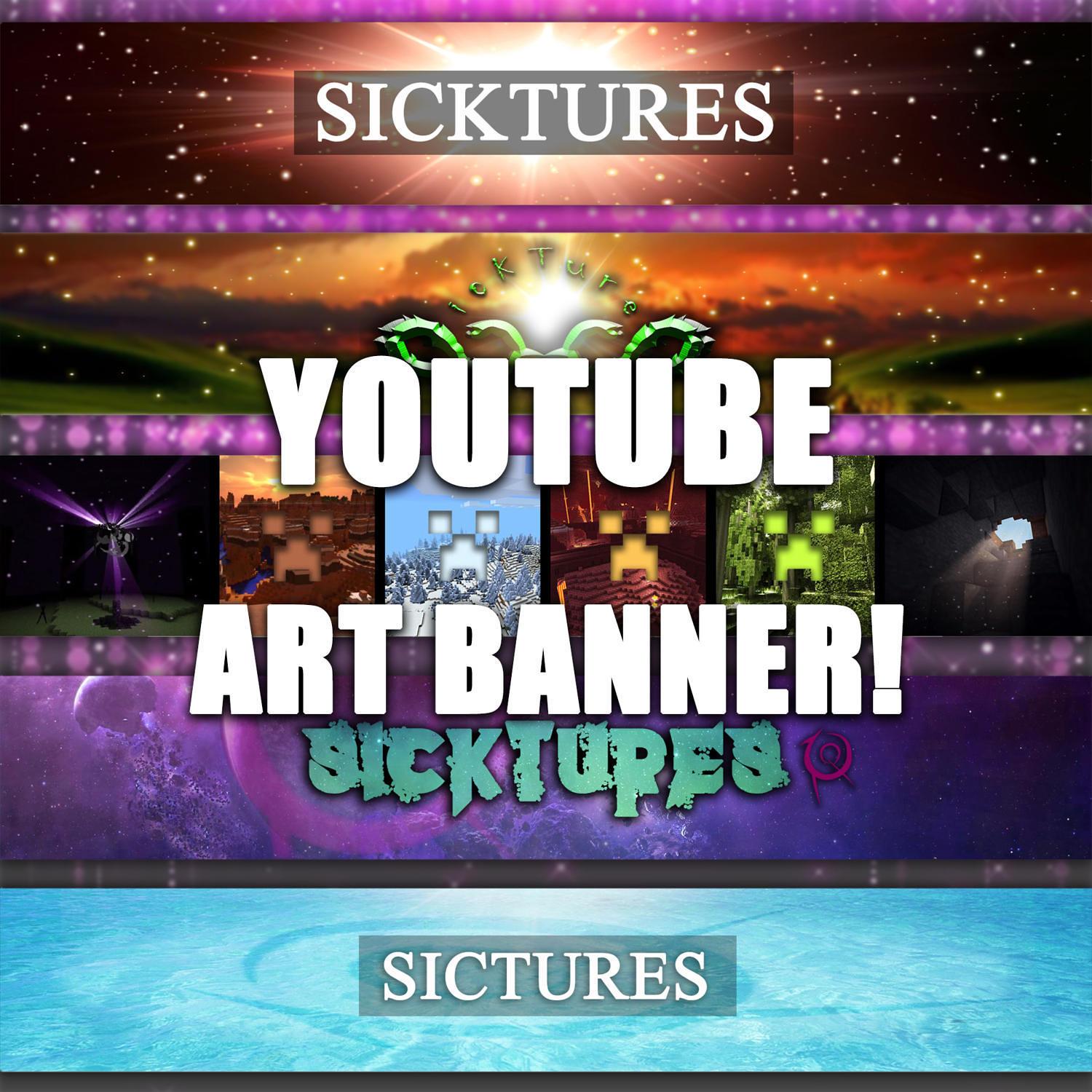 Youtube Art Banner - Etsy