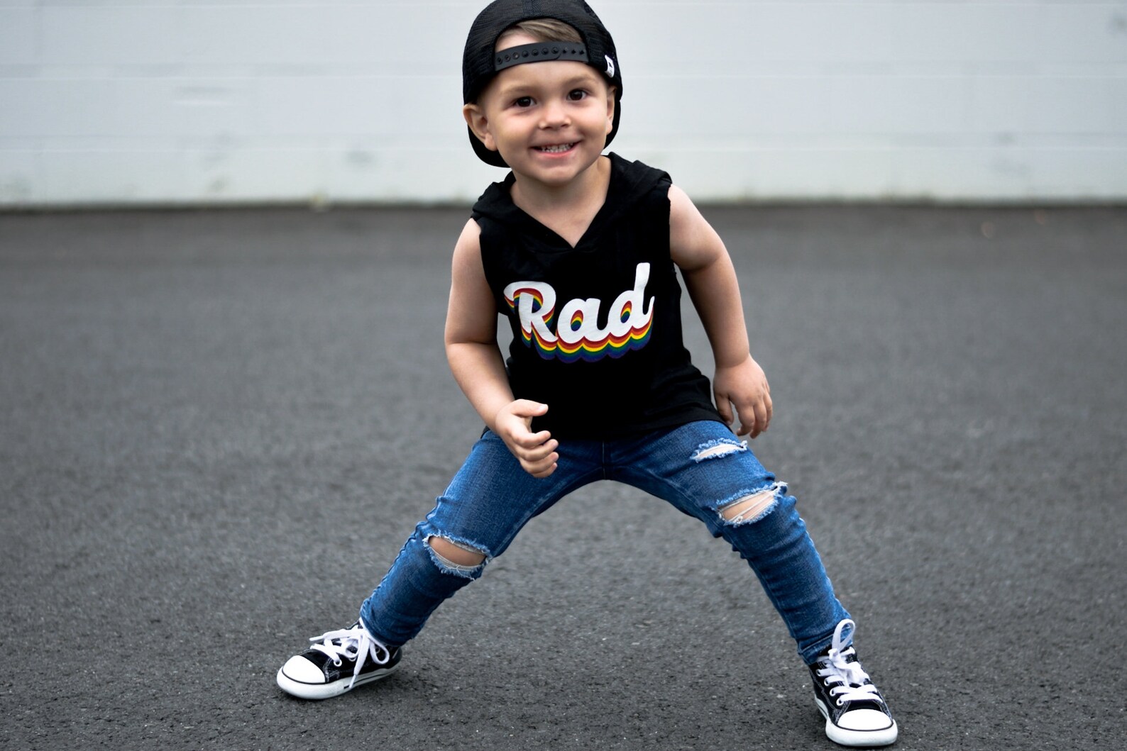 Rainbow Shirt for Boys - Rad T Shirt - Retro Style Graphic Tee - Kids ...