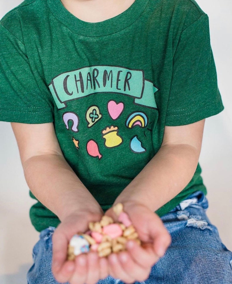 Lucky Charm St. Patricks Day Shirt for Kids Green Charmer - Etsy