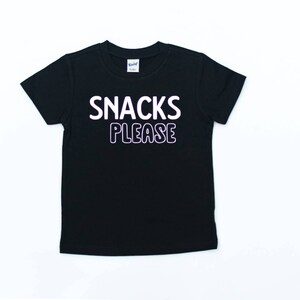Toddler Snack Shirt, Kids Food Shirt, Snacks Please, Funny Boy Shirt ...