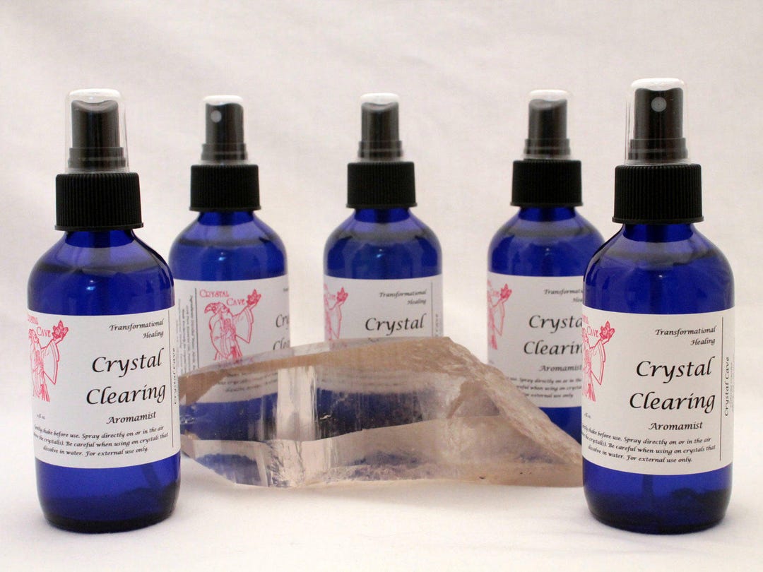 Crystal Clearing Spray Ritual Crystal Cleanse Mist Crystal Cave Rocks ...