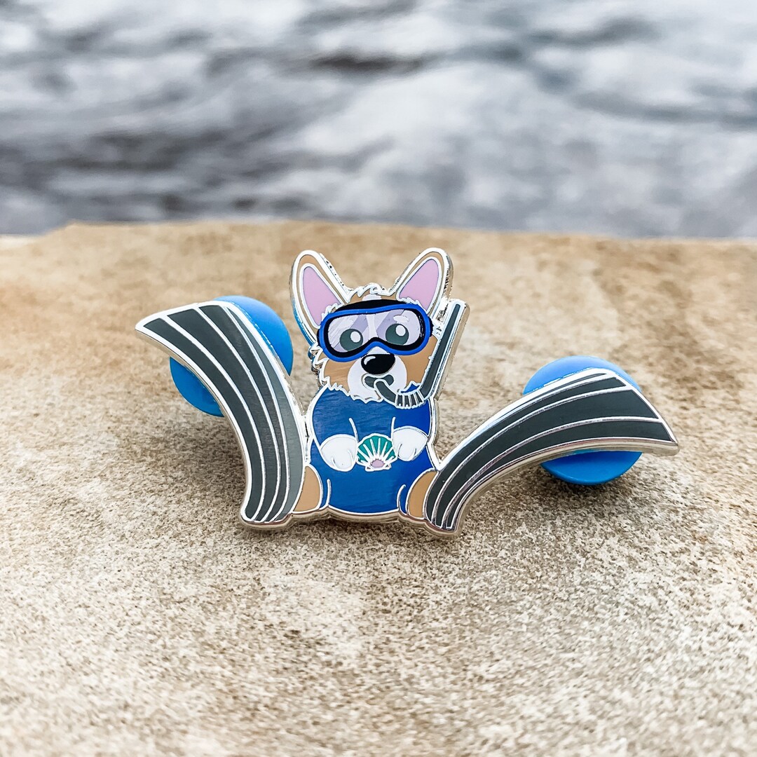 Scuba & Snorkel Corgi Hard Enamel Pins *sold Separately or as a Set* - Etsy