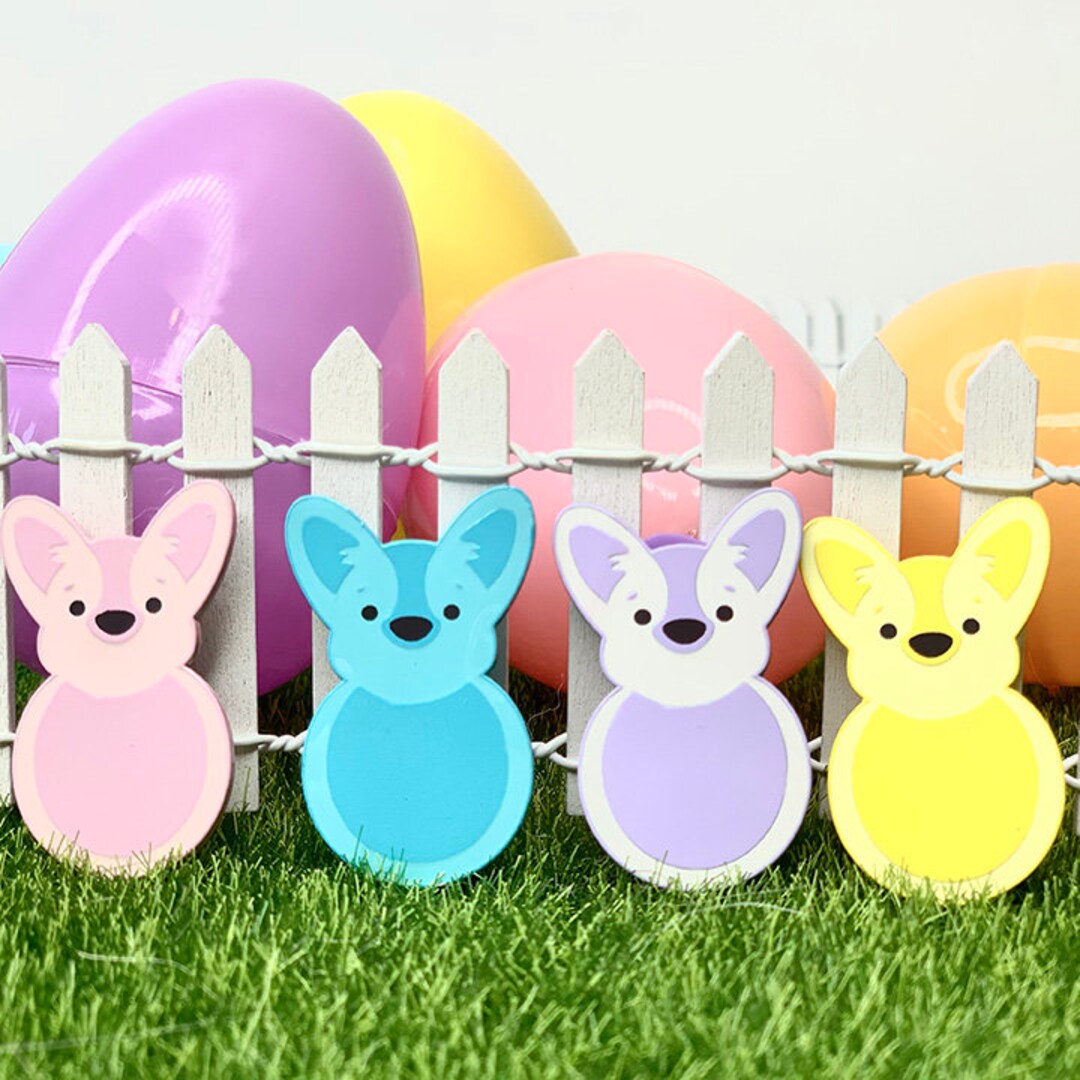 Woofs Corgi Marshmallow Easter Soft Enamel Pins *sold Separately or as ...