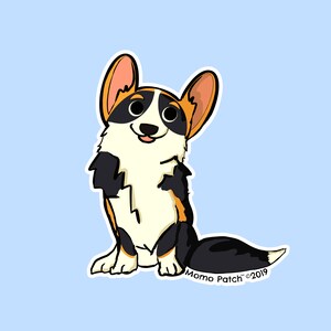 Cardigan Welsh Corgis / Undocked Pembroke Welsh Corgi Vinyl Stickers ...