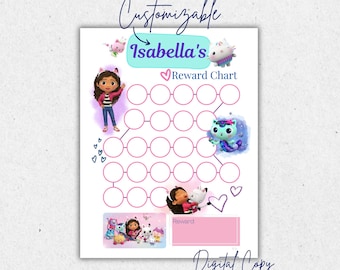 Gabby's Dollhouse Potty Training Reward Chart - Etsy