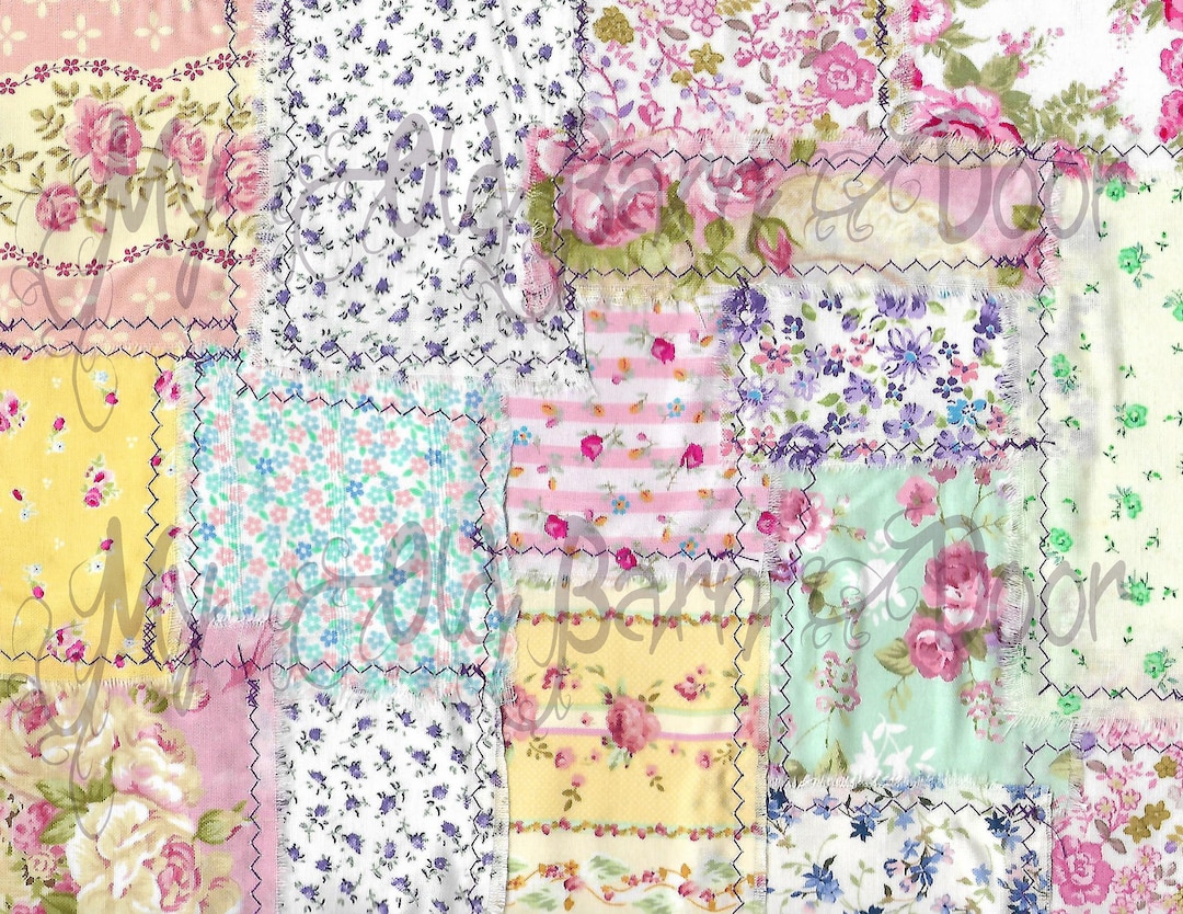 Rice Paper for Decoupage, Quilt Collage Style, Junk Journal, Scrapbook ...