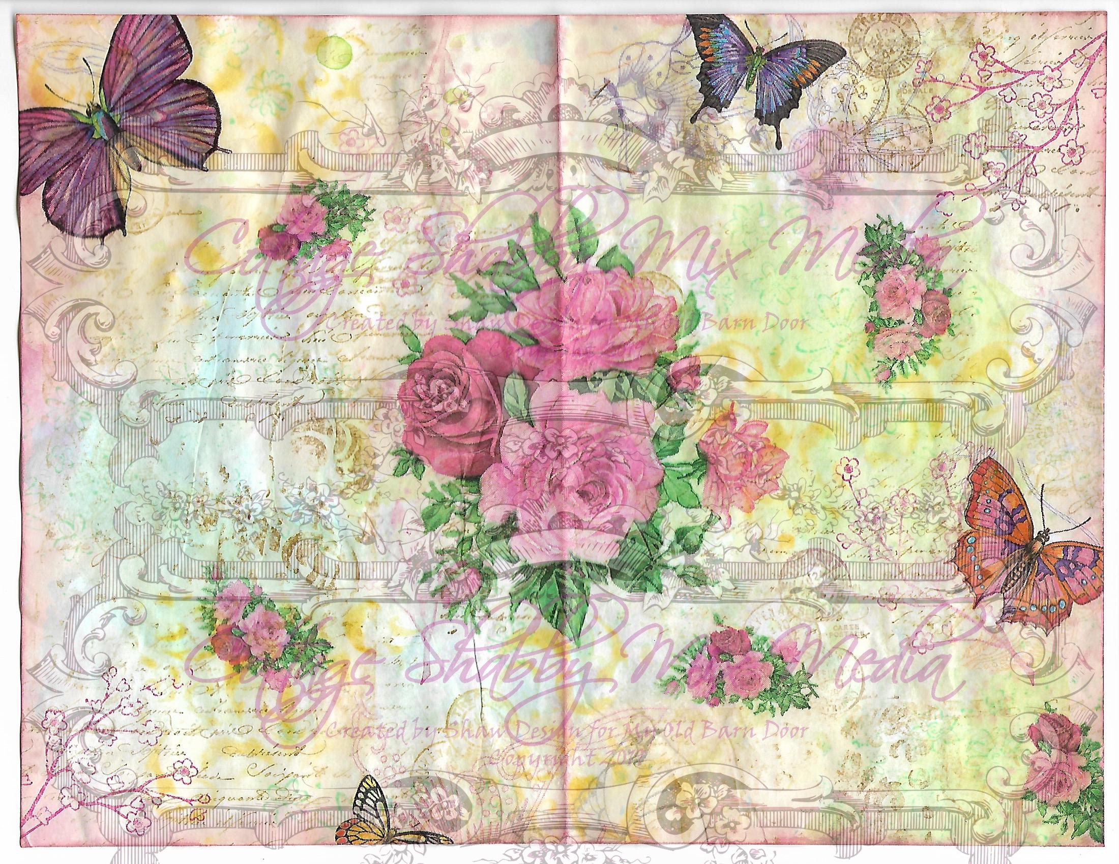 Rice Paper for Decoupage Botanical Style Junk Journal - Etsy