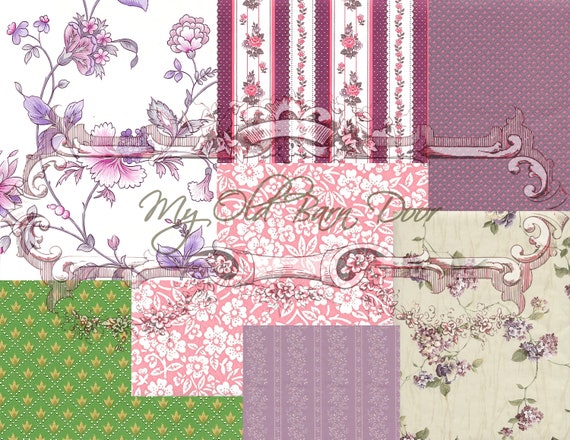 Pretty Papers Digital Background Kit Digital Paper Junk - Etsy