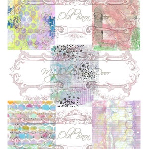 Gel Print Kit, Digital Download, Junk Journal, Scrapbook, Craft Supply ...