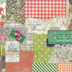 Farm Style Digital Download Collage Sheets Background Pages - Etsy