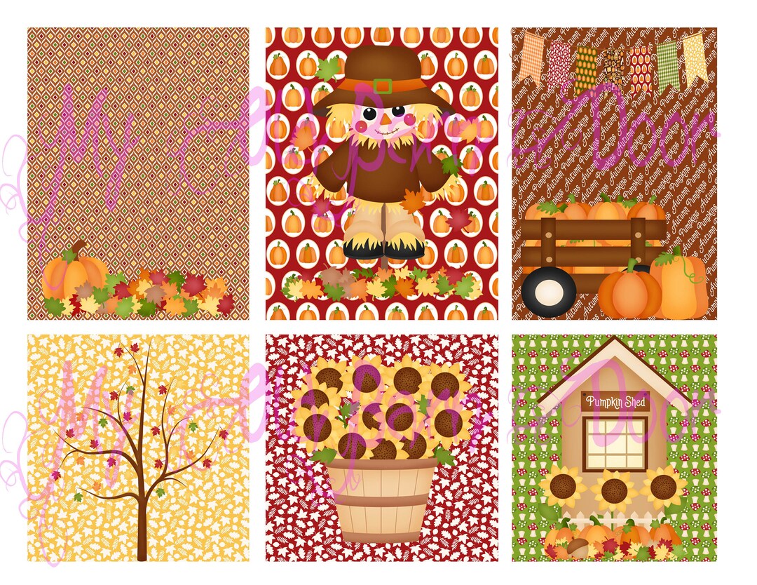 Fall Fun Journal Cards, Banners, Envelopes Digital Download Kit ...