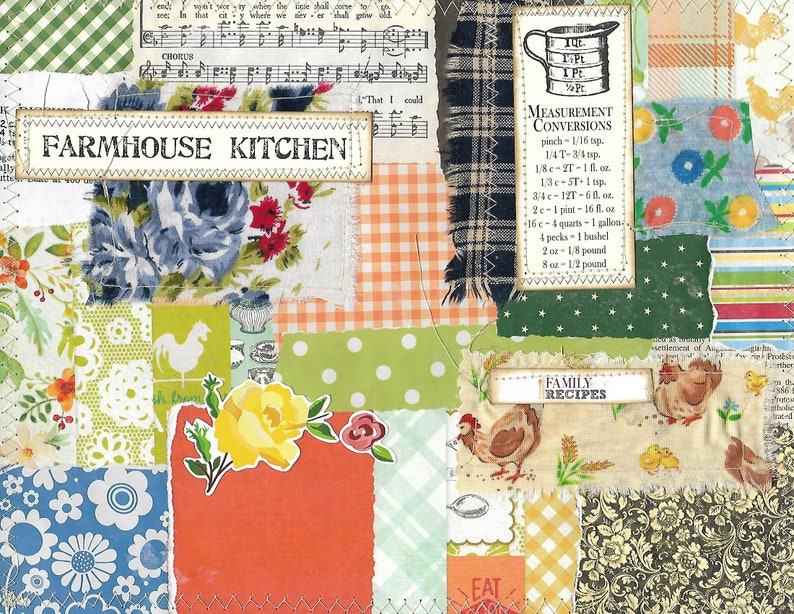 Rice Paper for Decoupage, Farmhouse Style, Junk Journal, Scrapbook ...