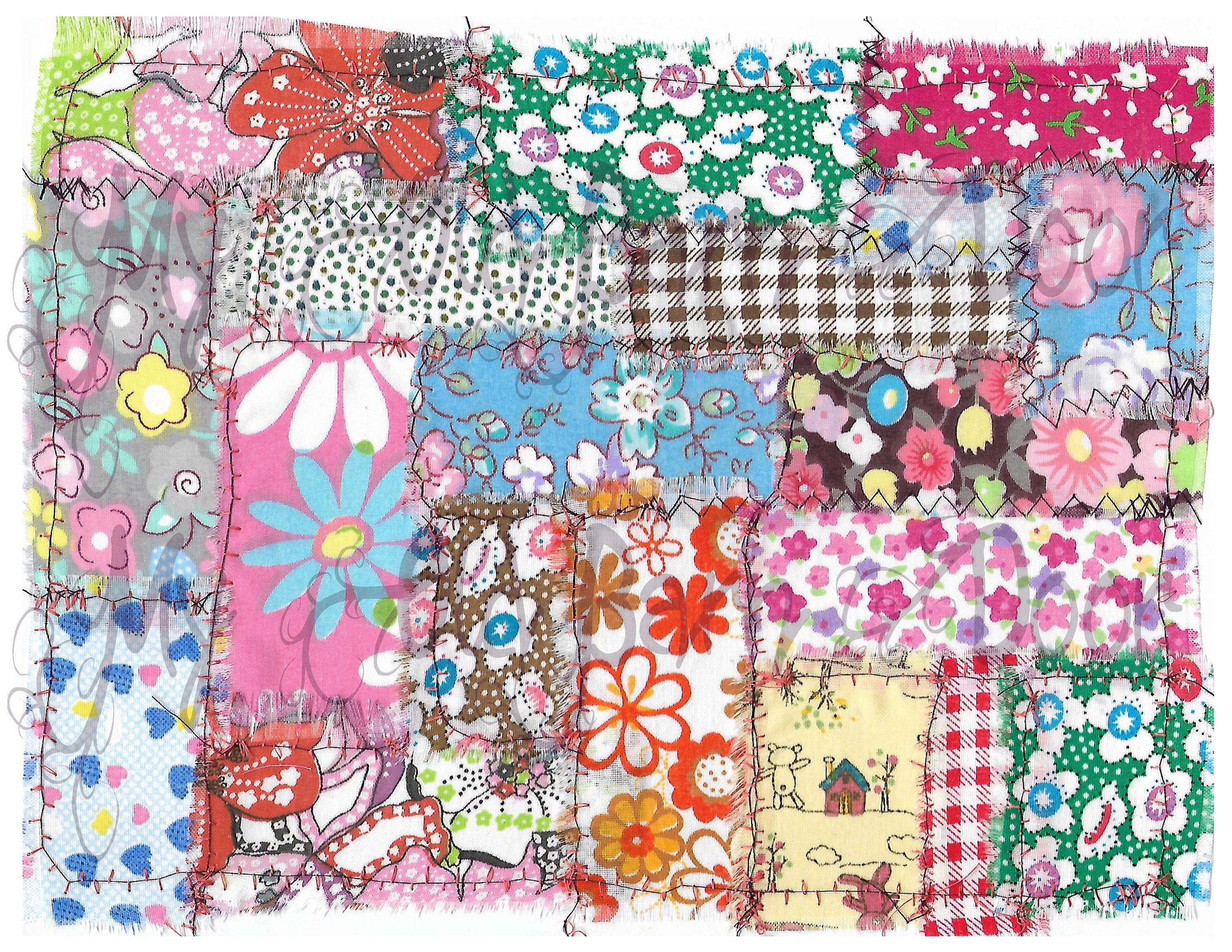 Rice Paper for Decoupage, Quilt Collage Style, Junk Journal, Scrapbook ...