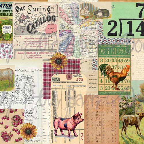 Rice Paper for Decoupage Farmhouse Style Junk Journal - Etsy