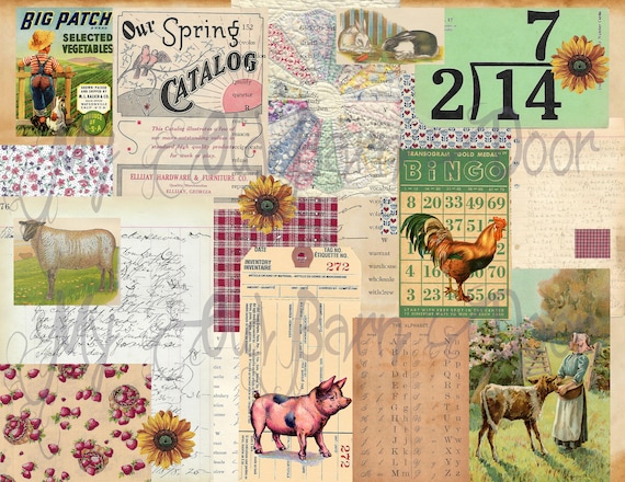 Rice Paper for Decoupage Farmhouse Style Junk Journal | Etsy