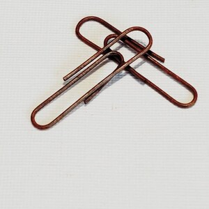 Rusted Paper Clips, 20 Rusted Mix of Regular & Large Size, Vintage ...