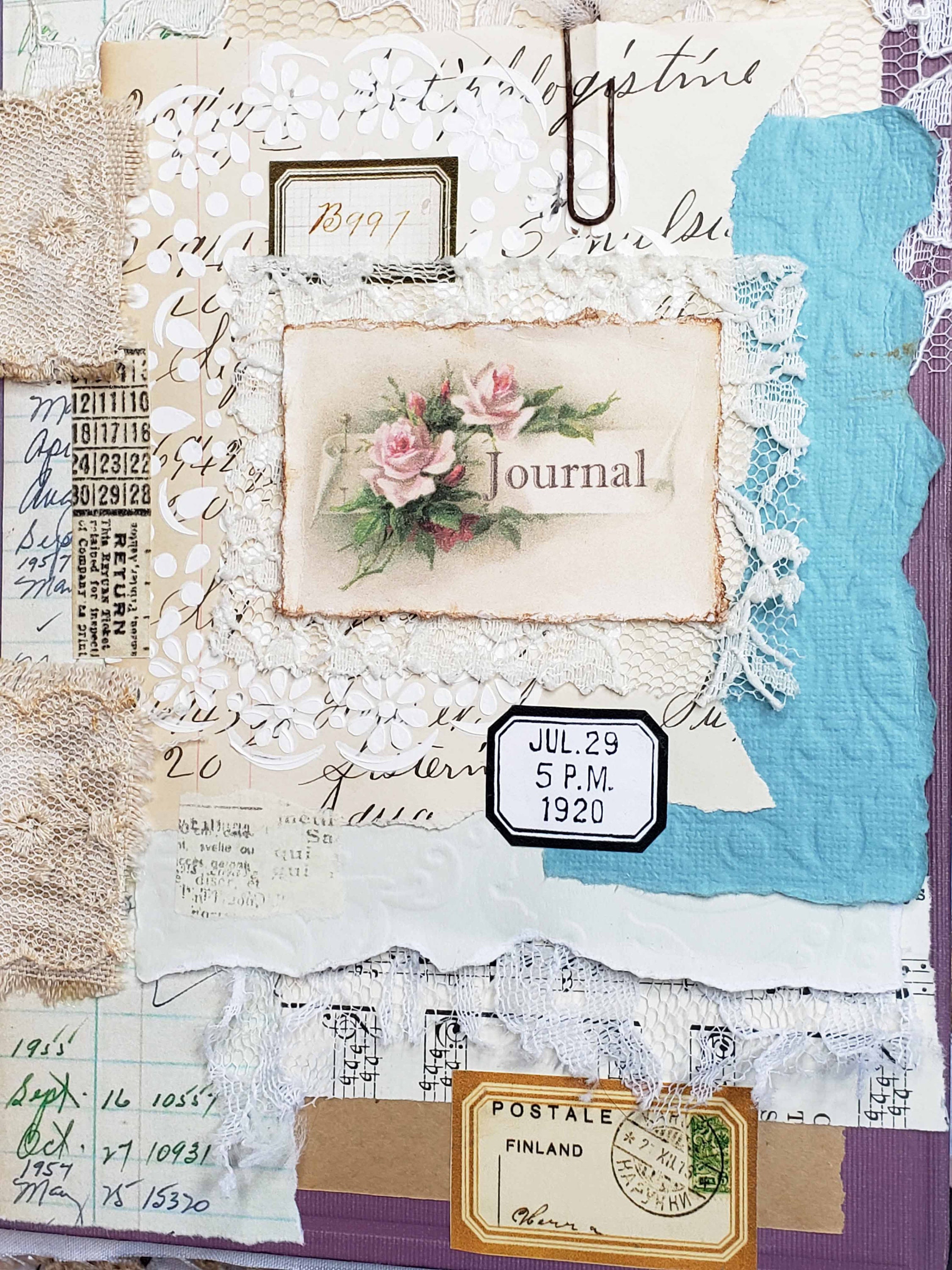 Journal Labels, Digital Download, Journal, Scrapbook, Floral, French ...