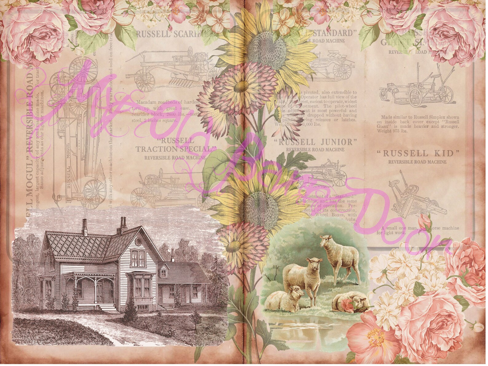 Autumn Farms Digital Journal Kit **DIGITAL PRODUCT**, Farmhouse, Farm ...
