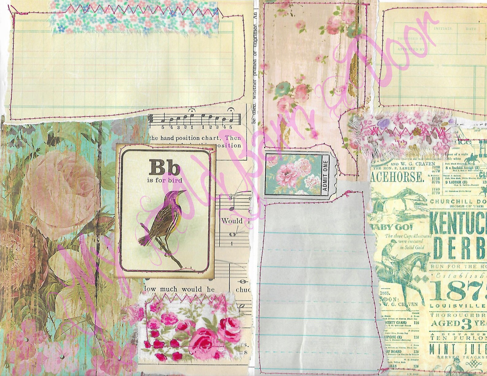Shabby Collage Journal Pages DIGITAL DOWNLOAD Junk Journal - Etsy