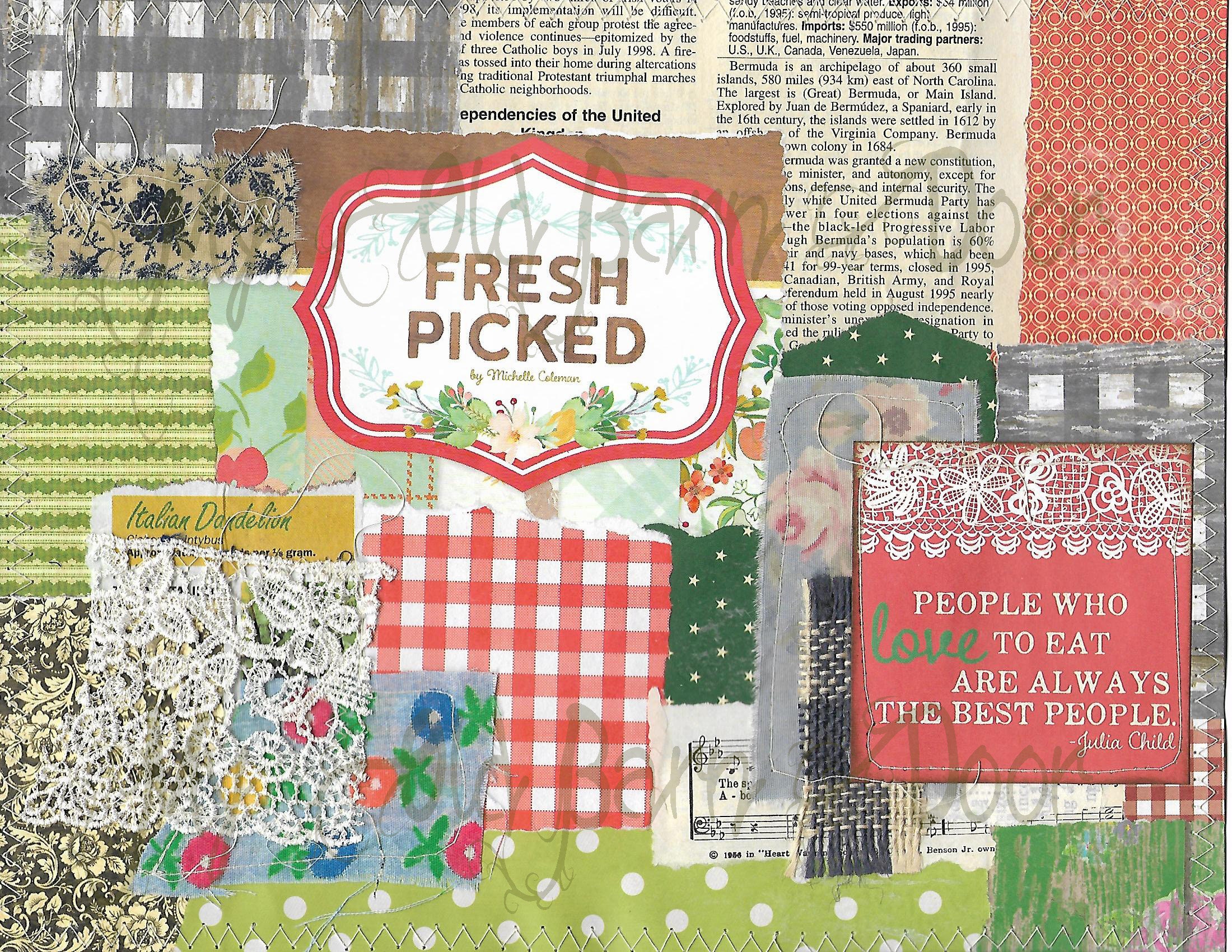 Farm Style Digital Download Collage Sheets Background Pages - Etsy