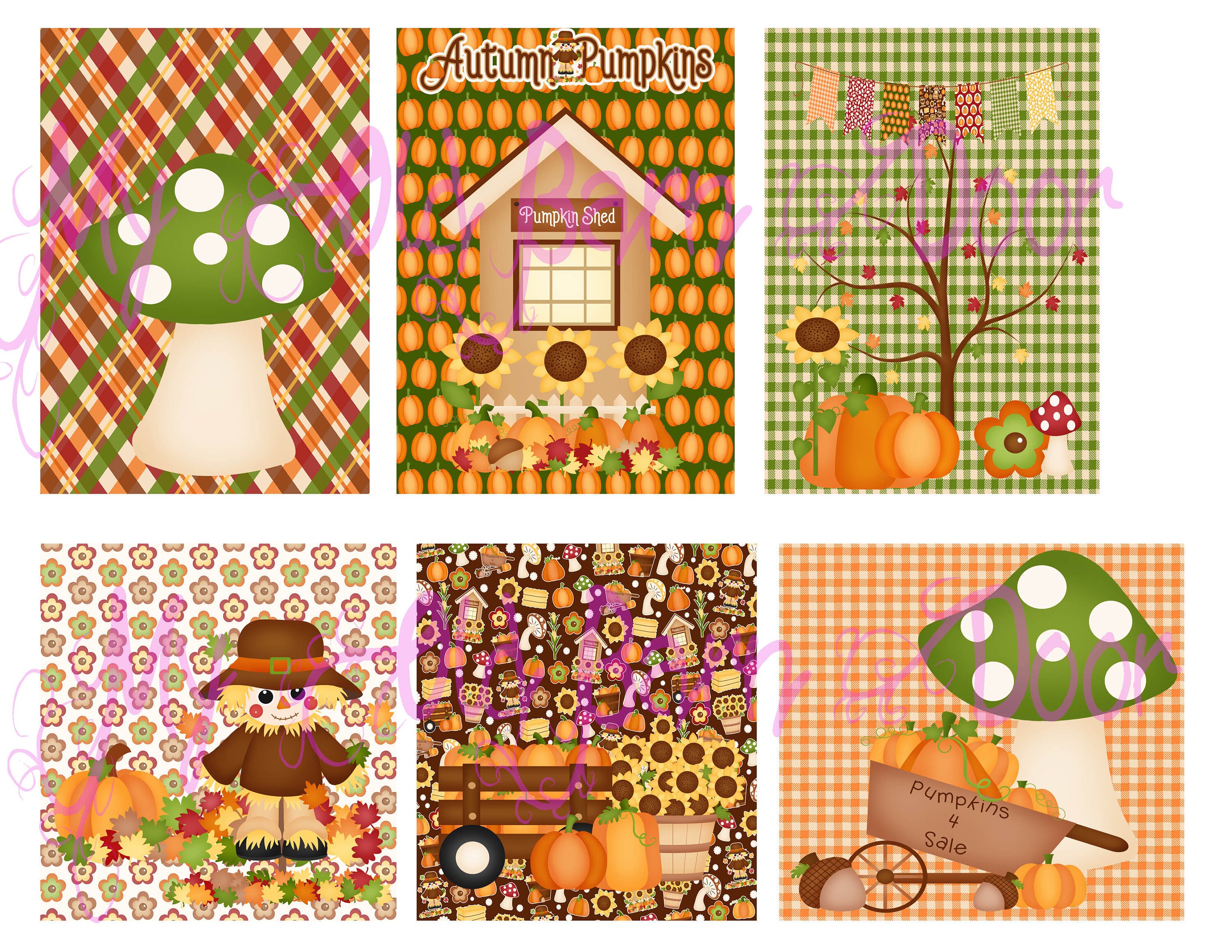 Fall Fun Journal Cards Banners Envelopes Digital Download - Etsy