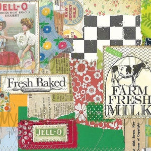 Farm Style Digital Download Collage Sheets Background Pages - Etsy