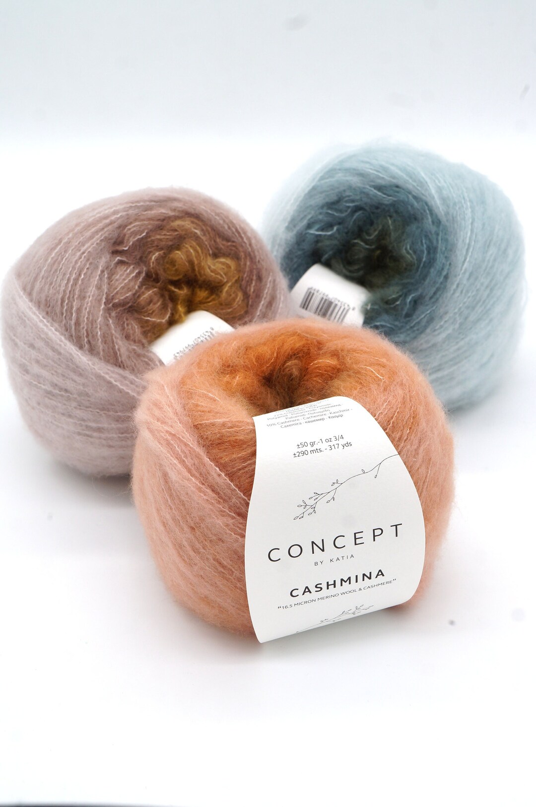 Gradient Yarn Concept by Katia Cashmina Merino Wool and - Etsy