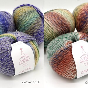 Wool Knitting Yarn Laines Du Nord Caleido - 100% Mulesing-free Wool ...