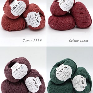 Organic Knitting Yarn Onion Knit No. 3 Organic Wool + Nettles - A Blend ...
