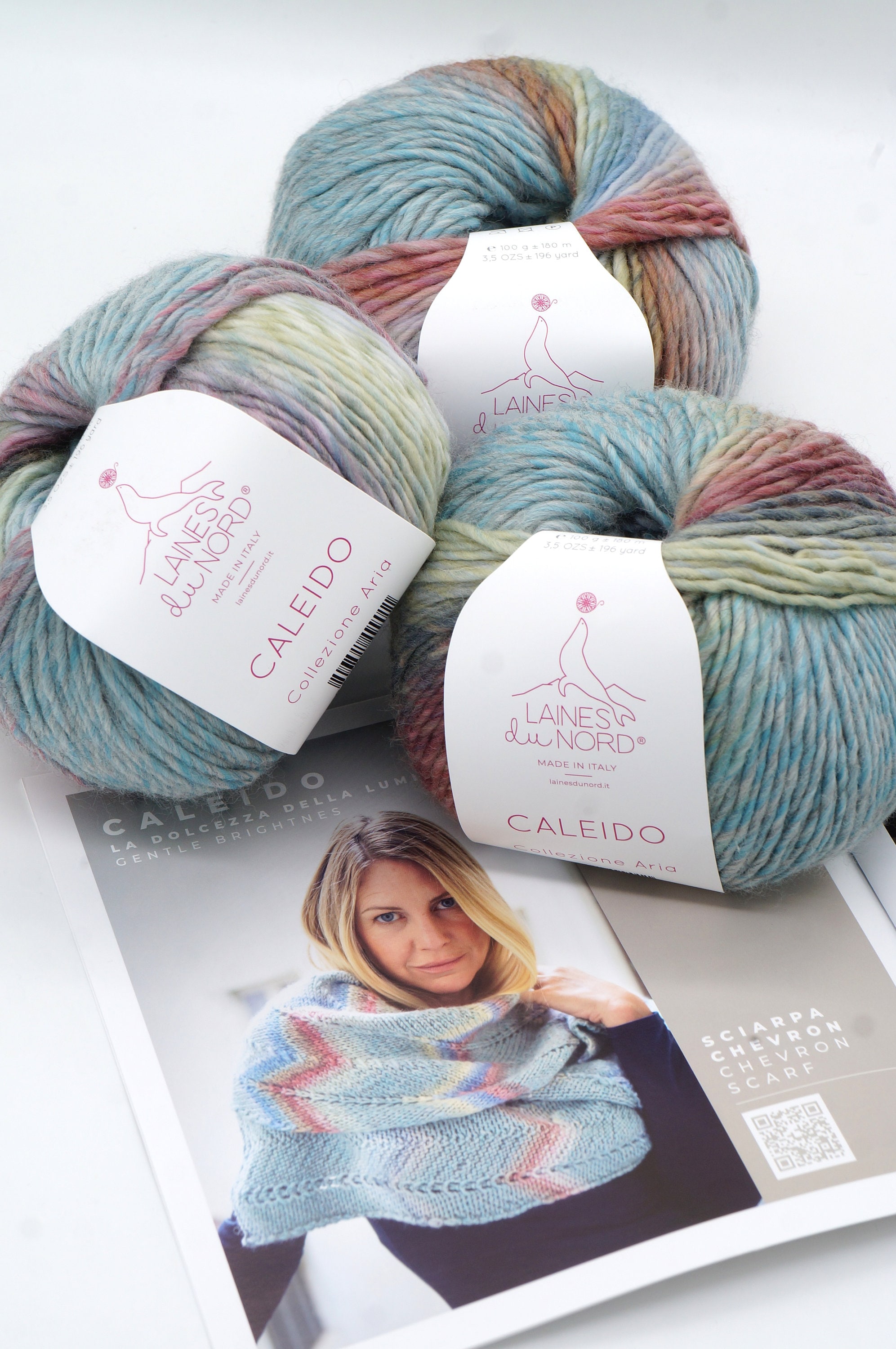 Wool Knitting Yarn Laines Du Nord Caleido - 100% Mulesing-free Wool ...