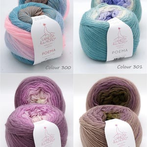Gradient Knitting Yarn Laines Du Nord Poema - Soft Mulesing-free Merino ...