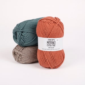 DROPS Merino Extra Fine Knitting Yarn - DK Yarn - Superwash Merino Wool ...