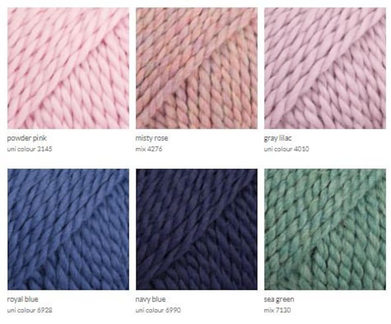 ALL COLOURS Bulky Wool Knitting Yarn DROPS Andes A Soft - Etsy