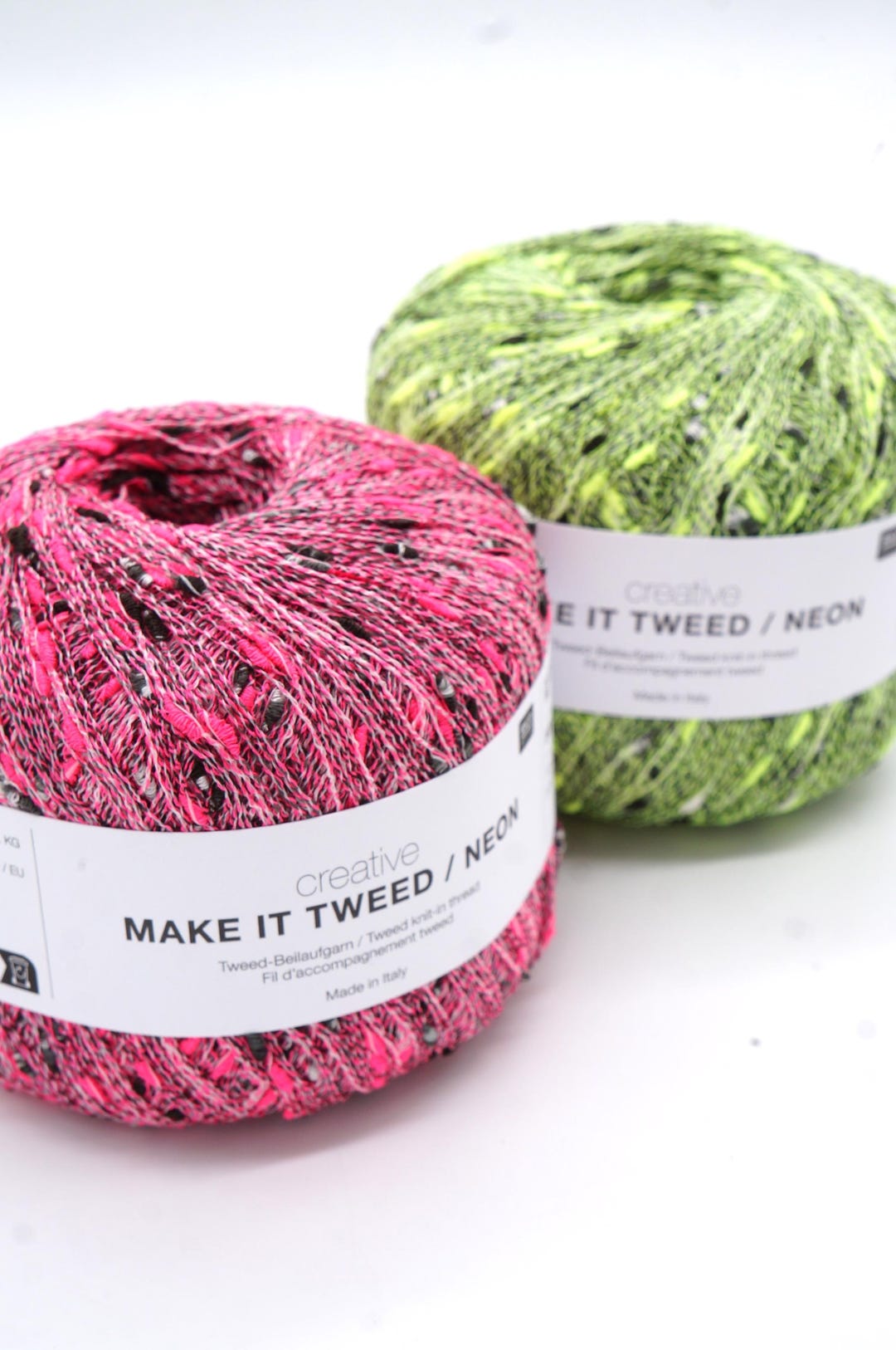 Rico Design Make It Tweed Neon Knitting Yarn, Decorative Yarn, Tweed ...