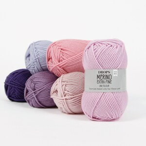 DROPS Merino Extra Fine Knitting Yarn - DK Yarn - Superwash Merino Wool ...