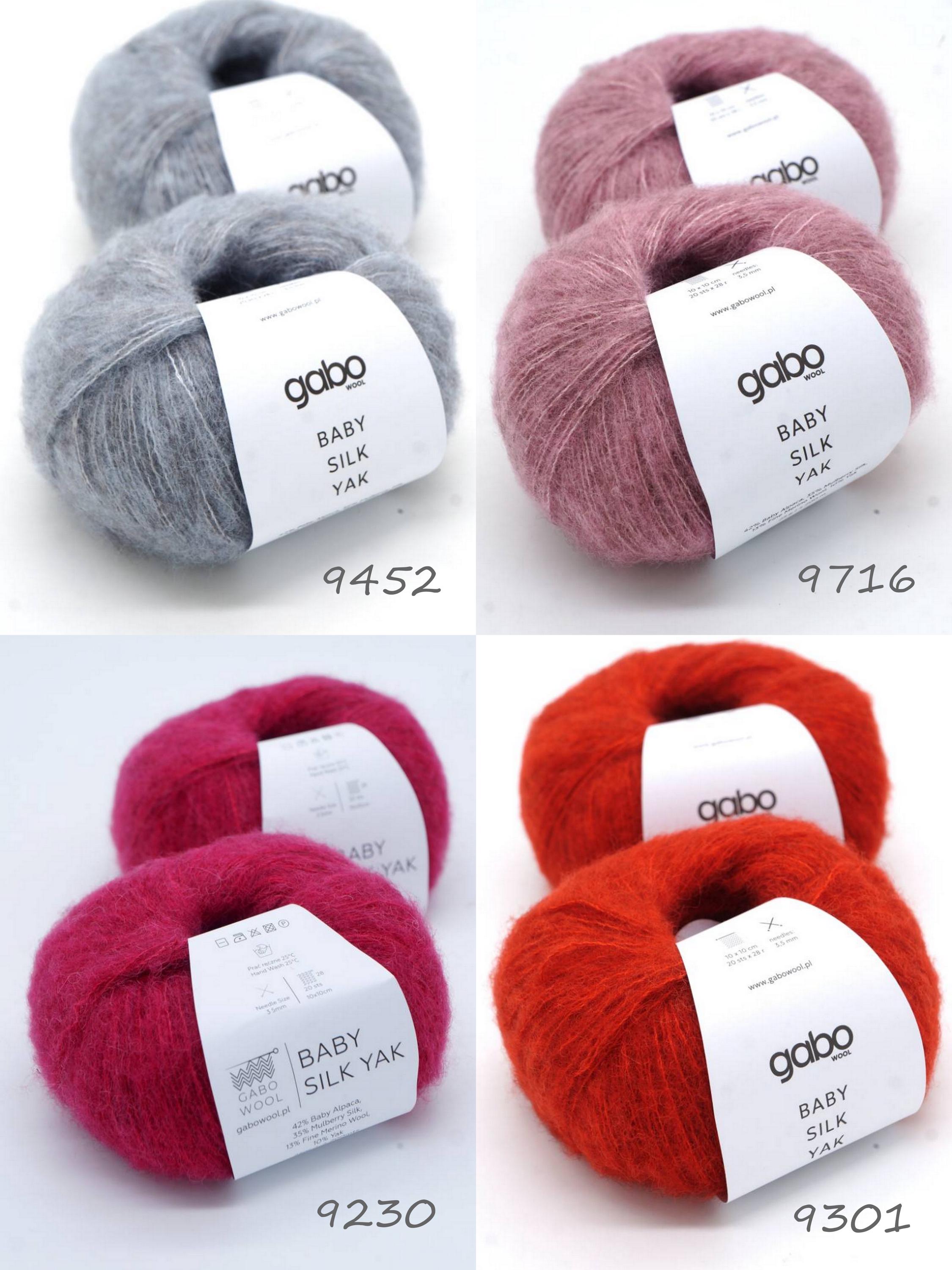 Mulberry Silk, Baby Alpaca, Merino Wool, Yak Wool Yarn Gabo Wool Baby ...
