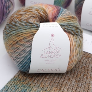 Wool Knitting Yarn Laines Du Nord Caleido - 100% Mulesing-free Wool ...
