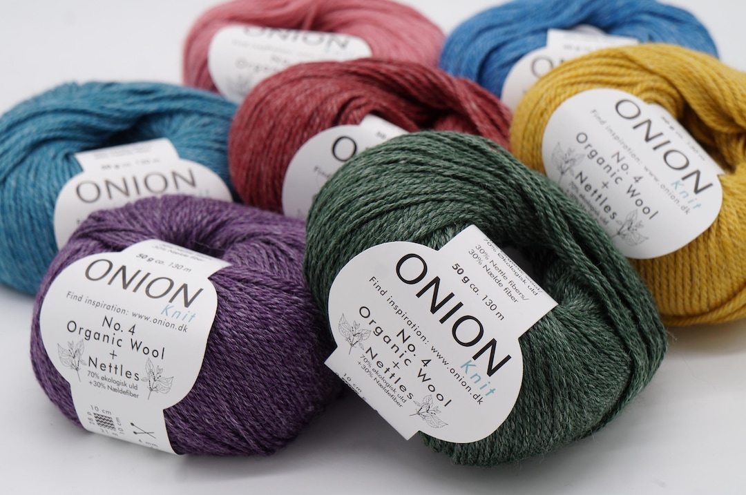 Organic Wool and Nettle Fiber Knitting Yarn Onion Knit No. 4 Organic ...