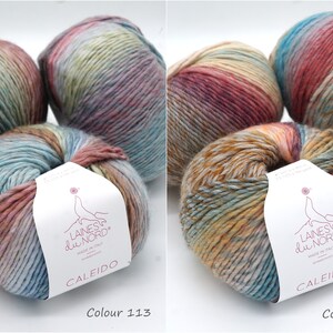 Wool Knitting Yarn Laines Du Nord Caleido - 100% Mulesing-free Wool ...
