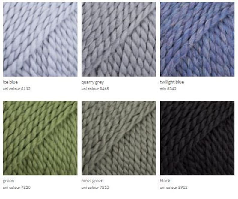 ALL COLOURS Bulky Wool Knitting Yarn DROPS Andes A Soft - Etsy
