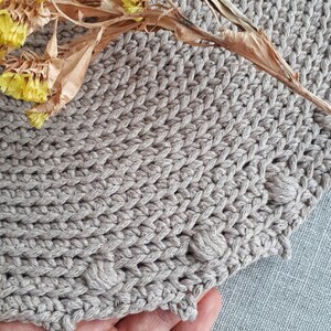 CROCHET PATTERN Round Placemat Tutorial DIY Crochet Tablemat Kitchen ...