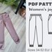 Pants Sewing Patterns, Sewing Patterns, Pattern Sewing, PDF Sewing ...