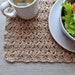 CROCHET PATTERN Table Mat With Cutlery Holder DIY Placemat Pdf Vintage ...