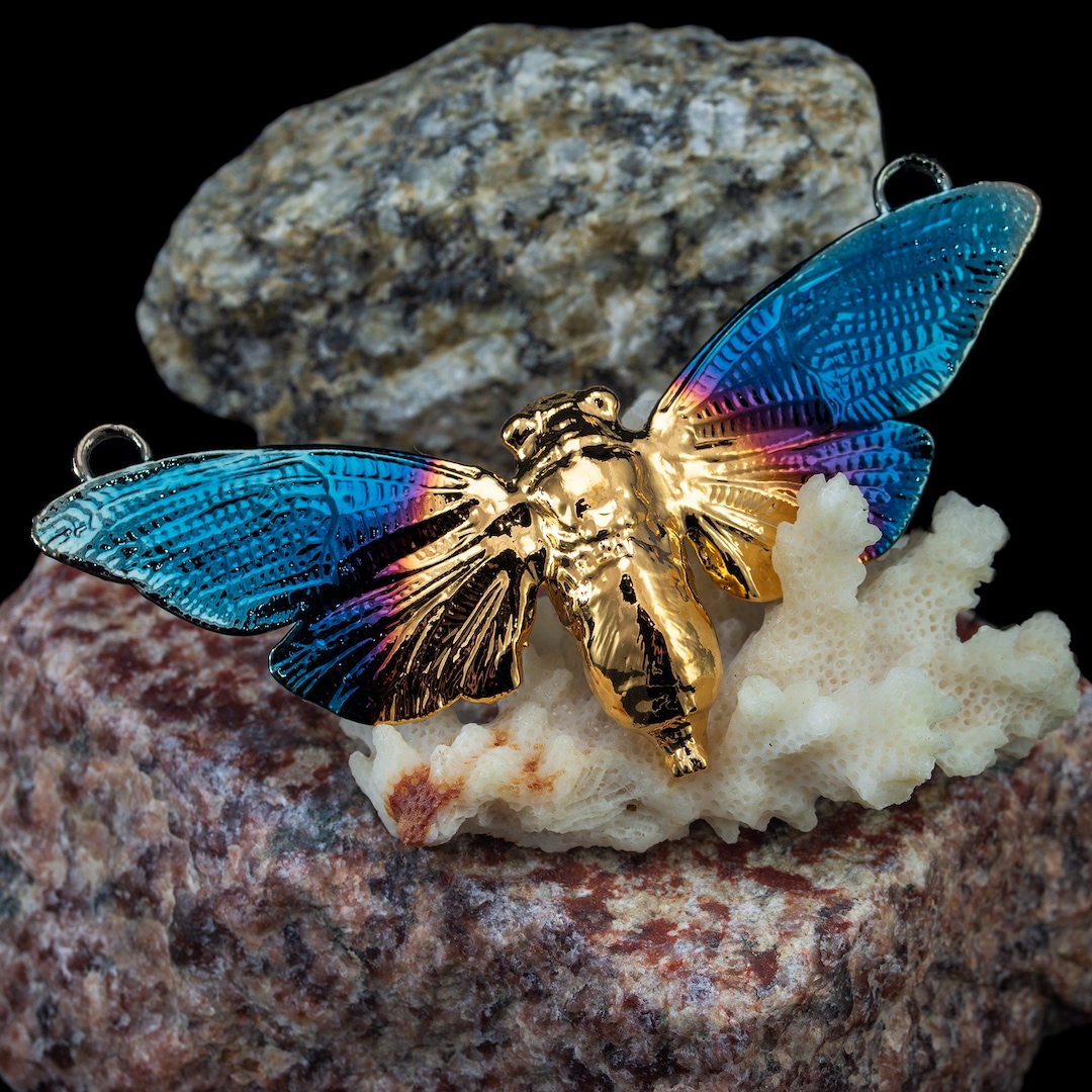 Cicada Pendant Womens Jewelry Womens Necklace Electroplated Bug Jewelry ...