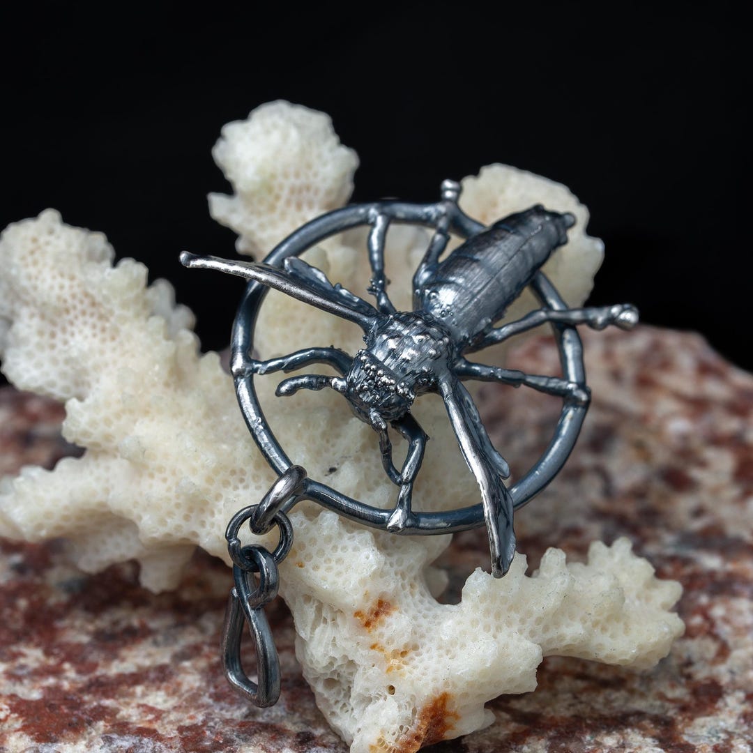 Hornet Electroformed With Pure Silver | Oddity Jewelry | Insect Pendant ...
